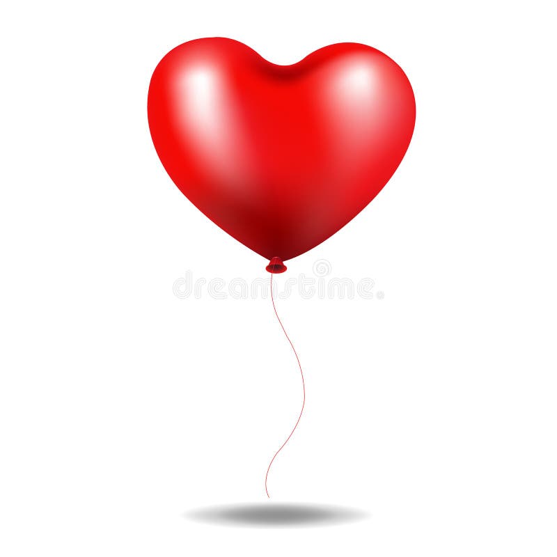 Hot Air Balloon and Heart Design Stock Vector - Illustration of amour ...