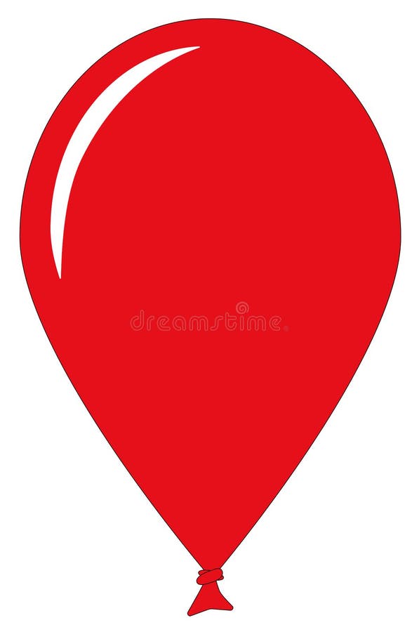 Red Balloon icon stock illustration. Illustration of artwork - 225022190
