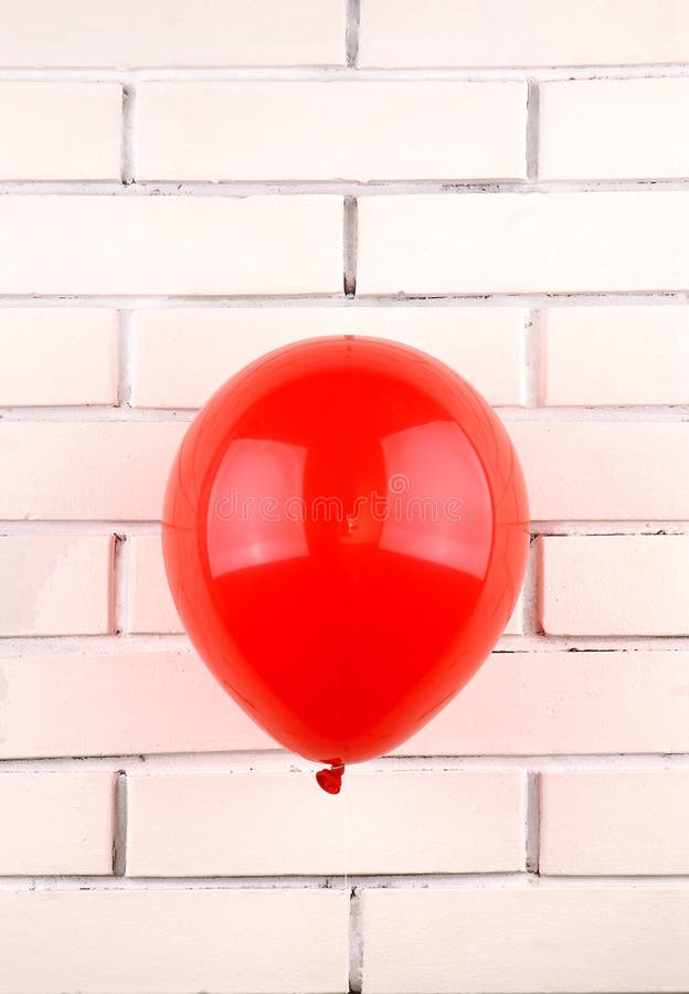Red balloon stock image. Image of isolated, balloon, celebration - 35488967