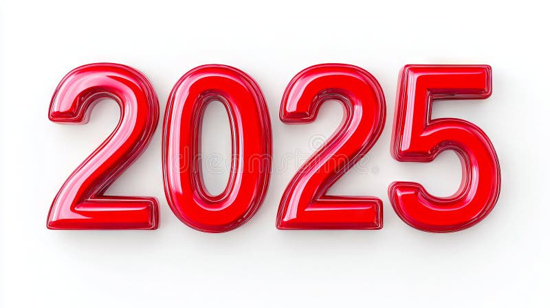 The Number 2025 Spelled in Gold Glitter on a Black Background Stock ...