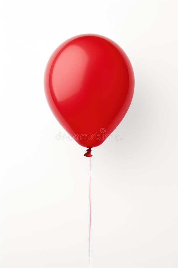 A Red Balloon with a String Attached. Perfect for Adding a Touch of ...