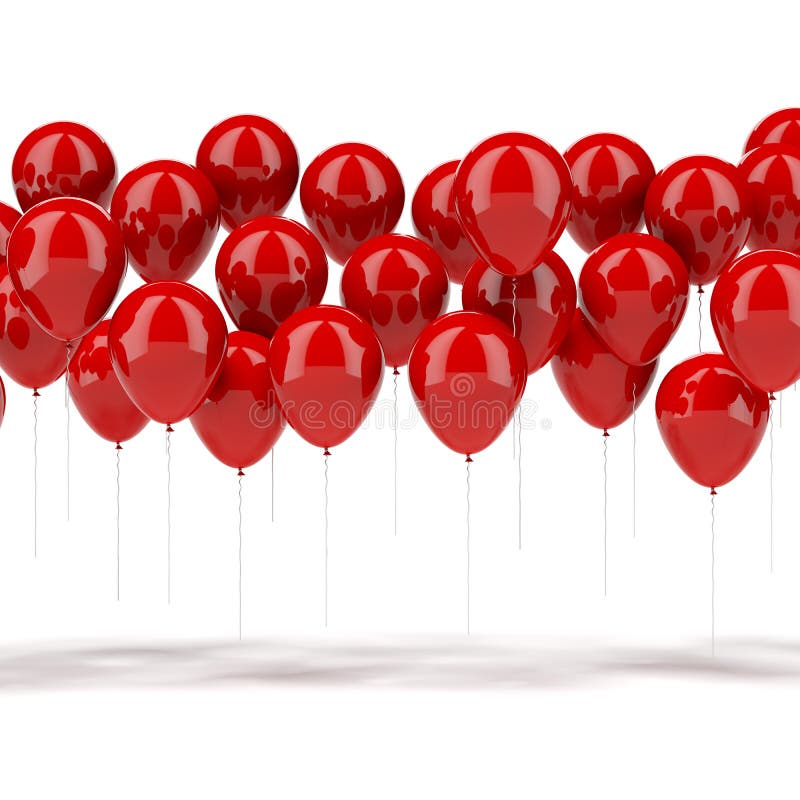 Interior Mock Up Scene with Red and Gold Gift Boxes and Balloons ...