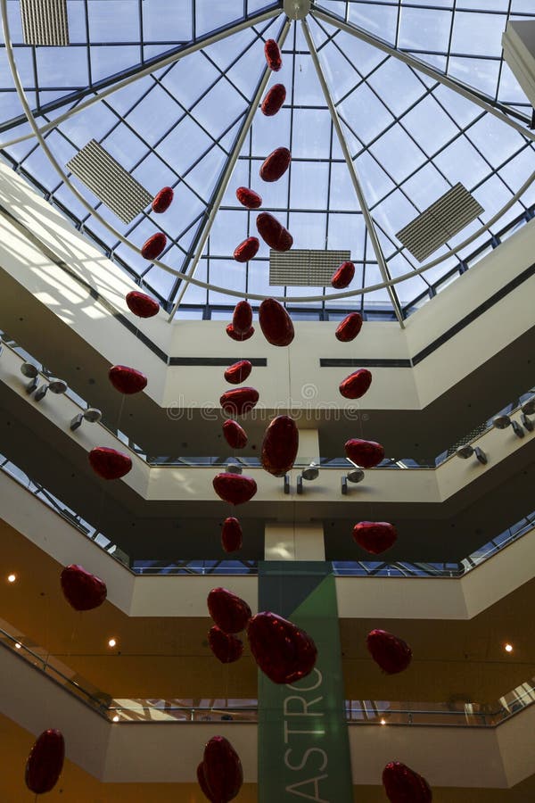Red balloons editorial photo. Image of building, beautiful - 98736506