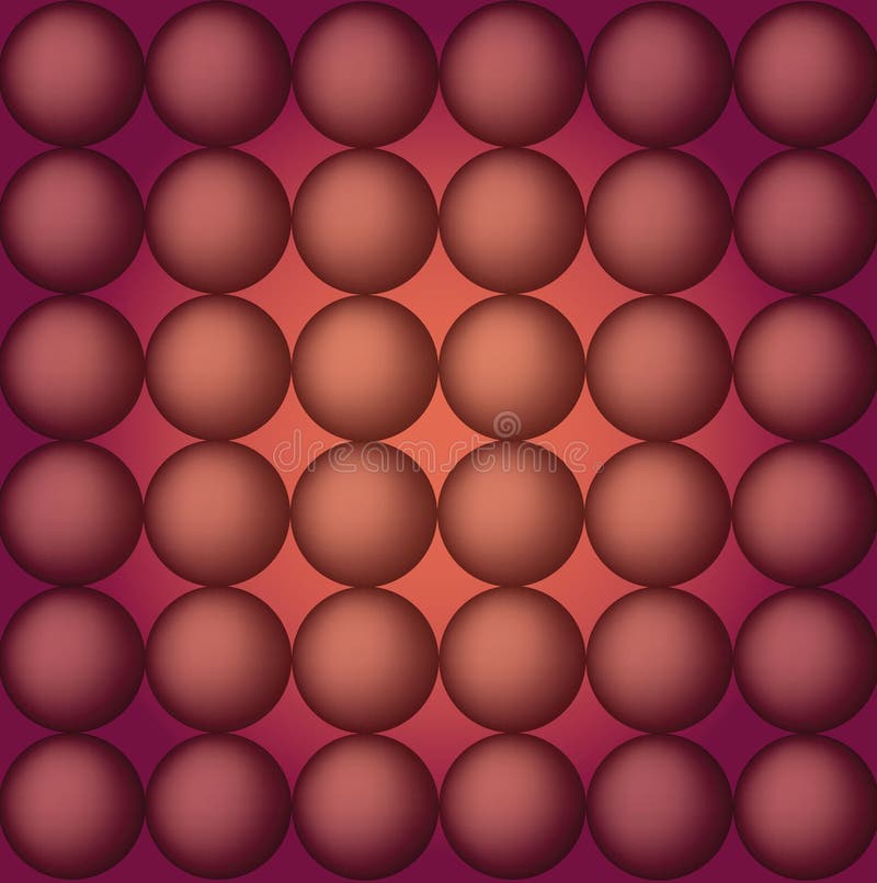 Red Balls on Brown Background Abstract Stock Illustration ...
