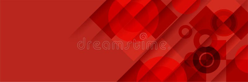 Red Banner Background. Vector Abstract Graphic Design Banner Pattern ...