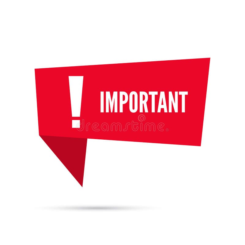 Red Banner with Exclamation Mark Stock Vector - Illustration of info ...