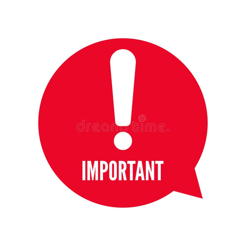 Red Banner with Exclamation Mark Stock Vector - Illustration of symbol ...