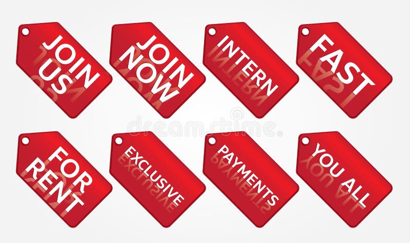 Red Banner Promotion Tag Design for Marketing Stock Vector ...