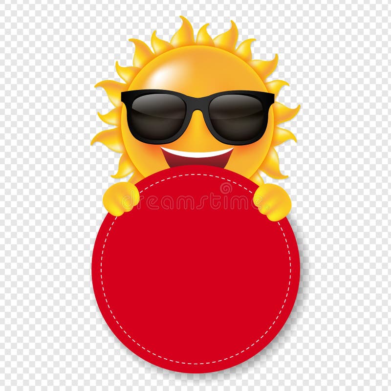 Red Banner with Sun Isolated Transparent Background Stock Vector ...