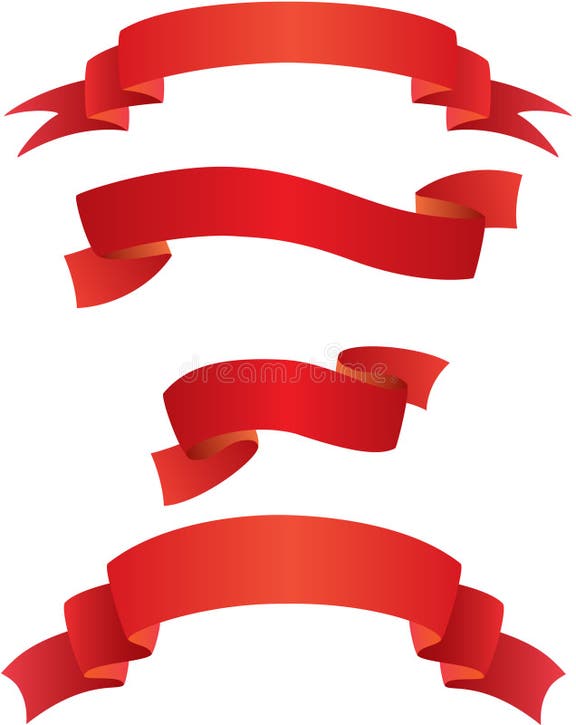 Red banners stock vector. Illustration of burnt, fluttering - 8057205