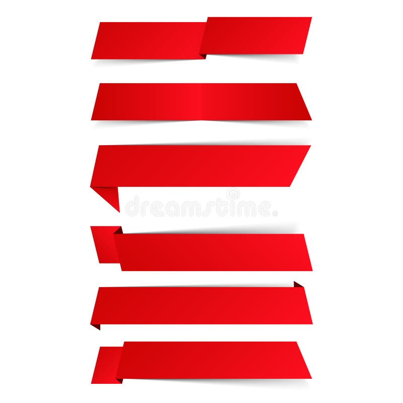 Red Banners stock vector. Illustration of page, sale - 68823094