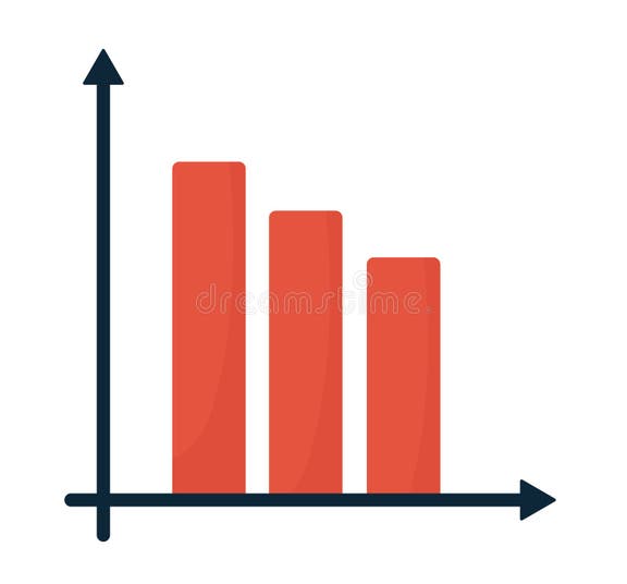 Red bar graph stock vector. Illustration of design, diagram - 223458463