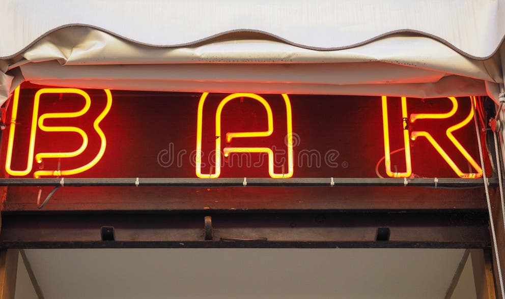 Red bar sign stock image. Image of front, sign, signage - 70930721