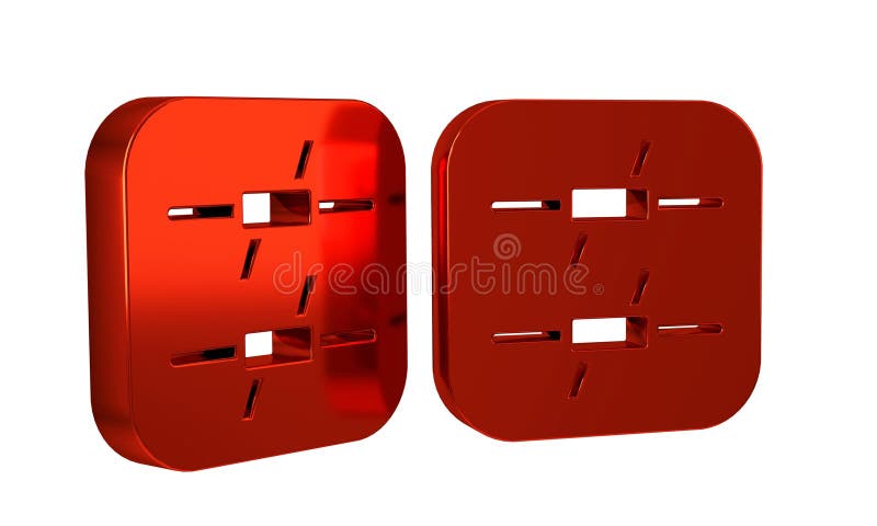 Red Barbed Wire Icon Isolated on Transparent Background. Stock ...