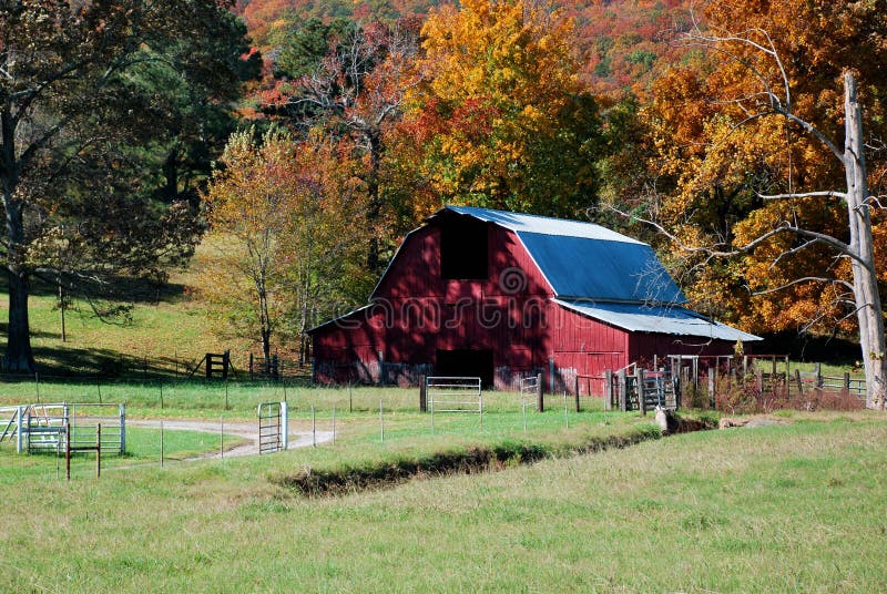 Red Barn stock image. Image of fence, fences, loft, farm - 13407375