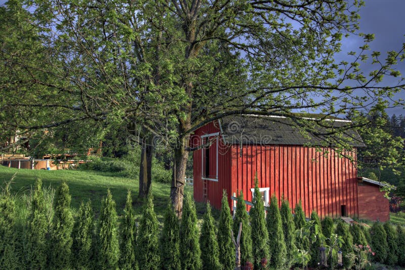 Red Barn 2 stock photo. Image of area, suburban, residential - 14455318