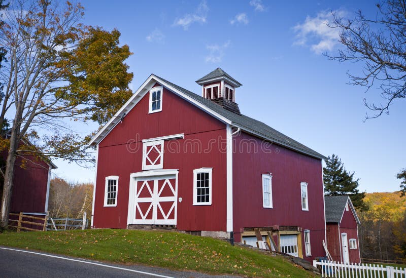 Red Barn, Vermont stock image. Image of farming, rural - 21640805