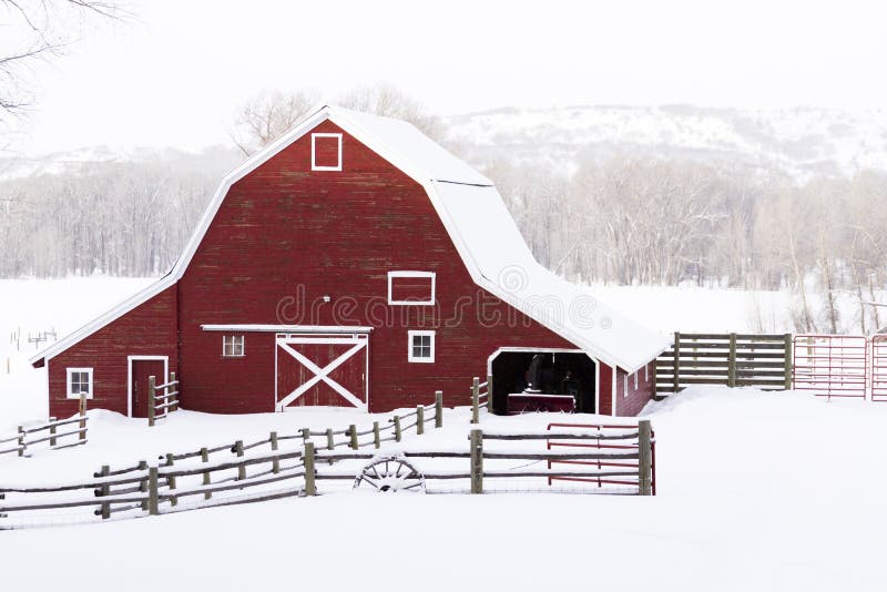 Red barn stock photo. Image of ranch, agriculture, nature - 29078218