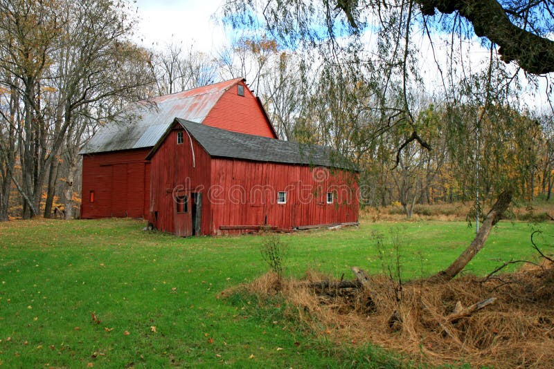 Red Barn stock photo. Image of barn, details, leave, ghost - 3502922