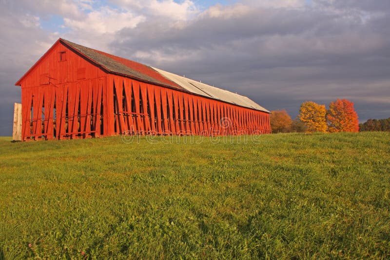 The Red Barn stock image. Image of wheat, dusk, country - 7418095