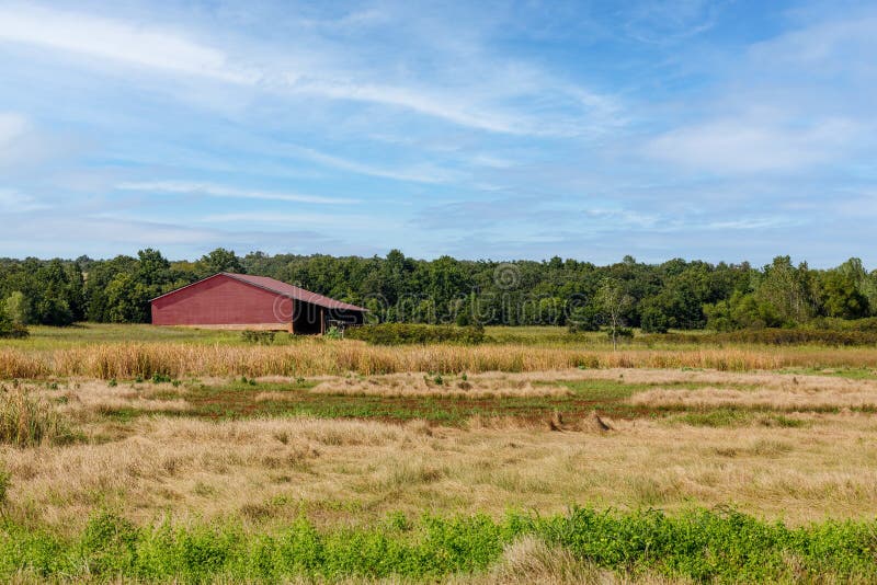 Red Barn stock photo. Image of country, landscape, sunny - 229421062
