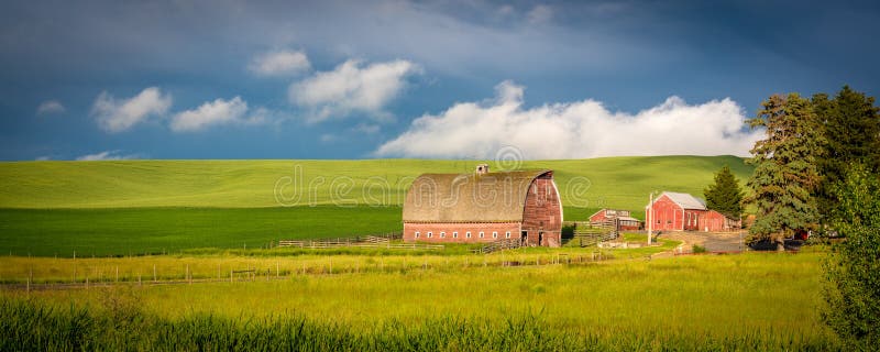 Spring Barn Wallpaper