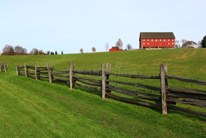 Barn Fence Maryland stock image. Image of field, barn - 22012689