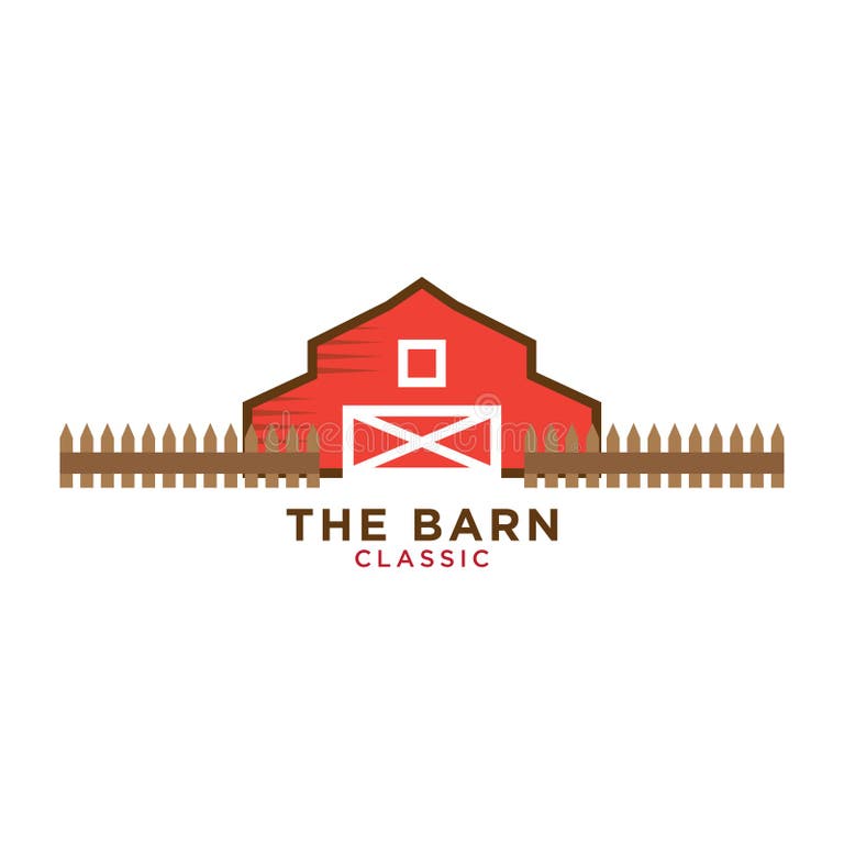 Red Barn Logo Design Template Stock Vector - Illustration of classic ...