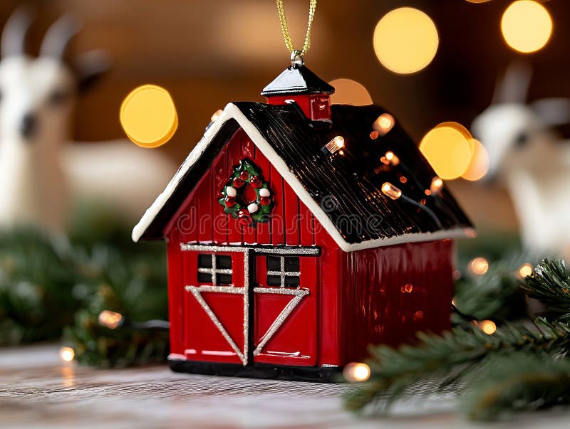 Miniature Red Barn House White Background Stock Photos - Free & Royalty ...