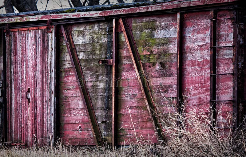 Red Barn Side stock photo. Image of wood, barn, sliding - 336156