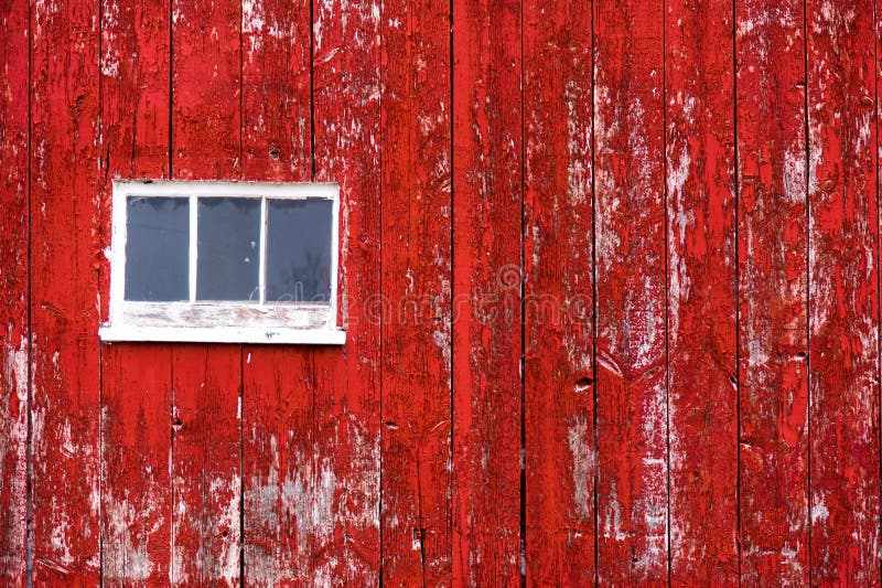 Red Barn Wall Siding with Window Stock Photo - Image of paing, bricks ...