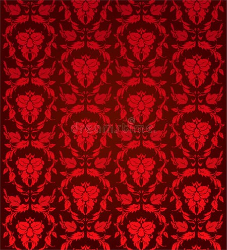 Red baroque stock vector. Illustration of baroque, ornate - 4069536