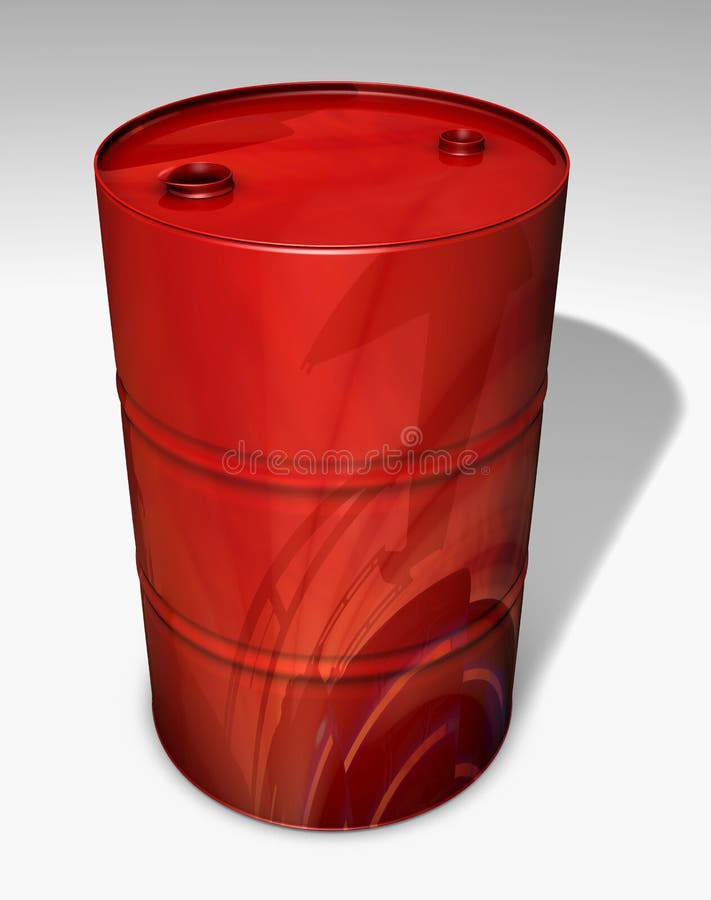 Red Barrel stock illustration. Illustration of drum, packaging - 5825256
