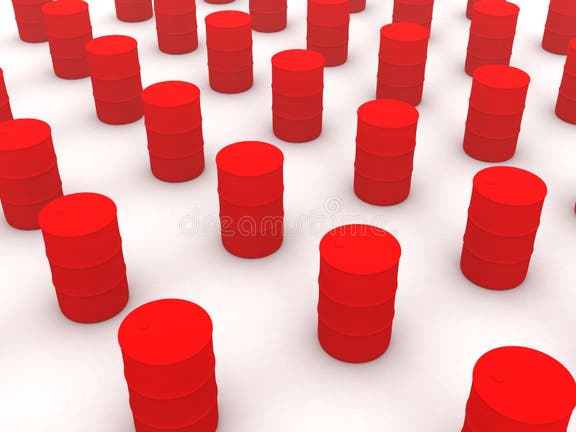 Red Barrels stock illustration. Illustration of chemical - 713610