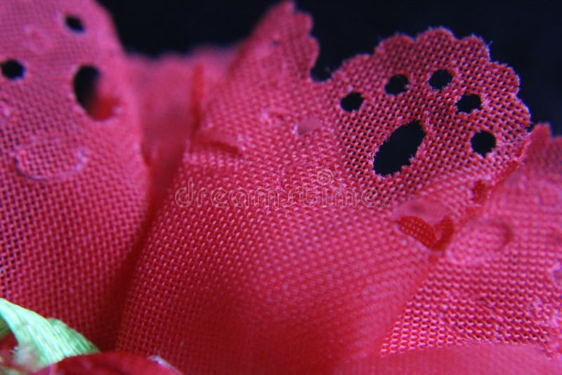 Red barrett stock image. Image of lace, ribbon, detail - 97254807