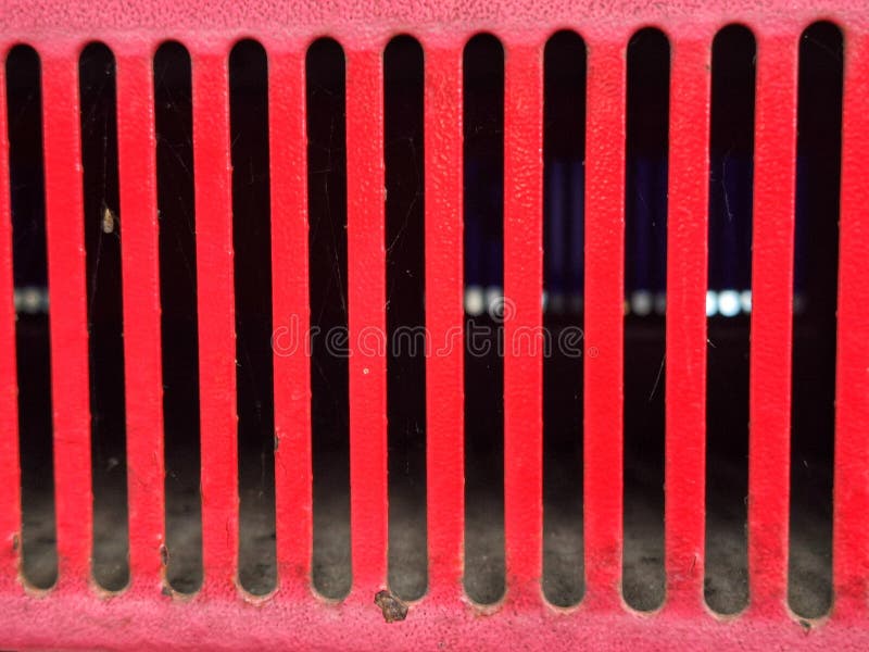 Red Bars Pattern of Window Photographed Closeup Stock Image - Image of ...