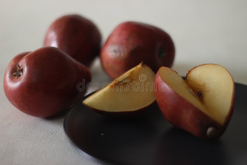 The Red Bartlett Pear Carries a True Pyriform Pear Shape. a Rounded ...