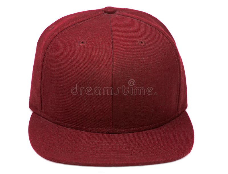 New Clean Baseball Cap Baseballcap Red Isolated on White Background ...