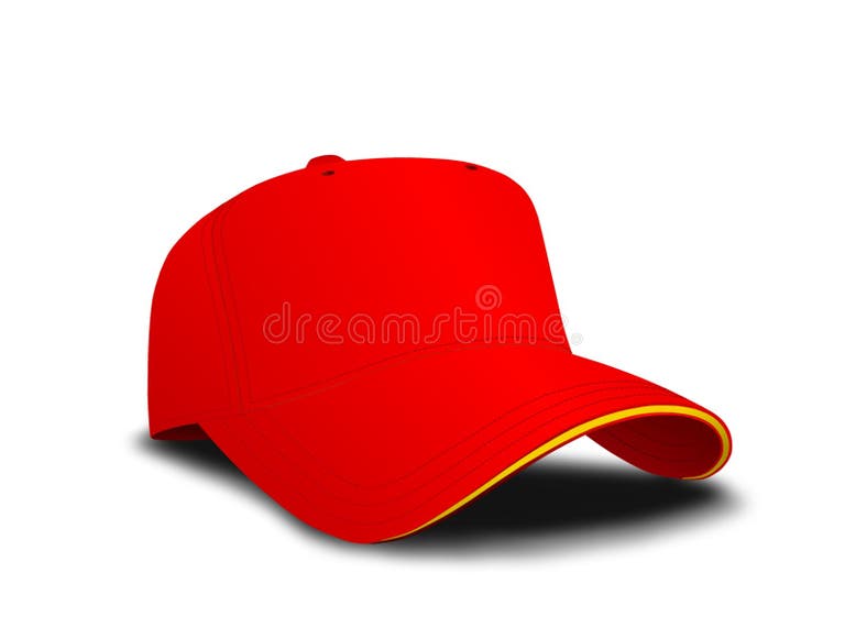 Red Baseball Hat Side View Stock Illustrations – 304 Red Baseball Hat ...