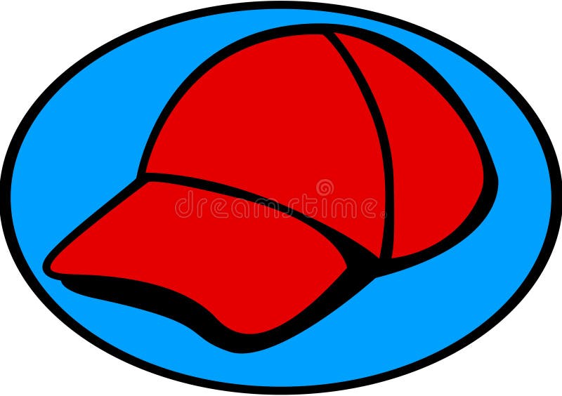 Red Baseball Cap or Sport Hat. Vector Stock Vector - Illustration of ...