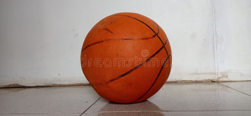 Red basketball deflated stock image. Image of basketball - 240834045