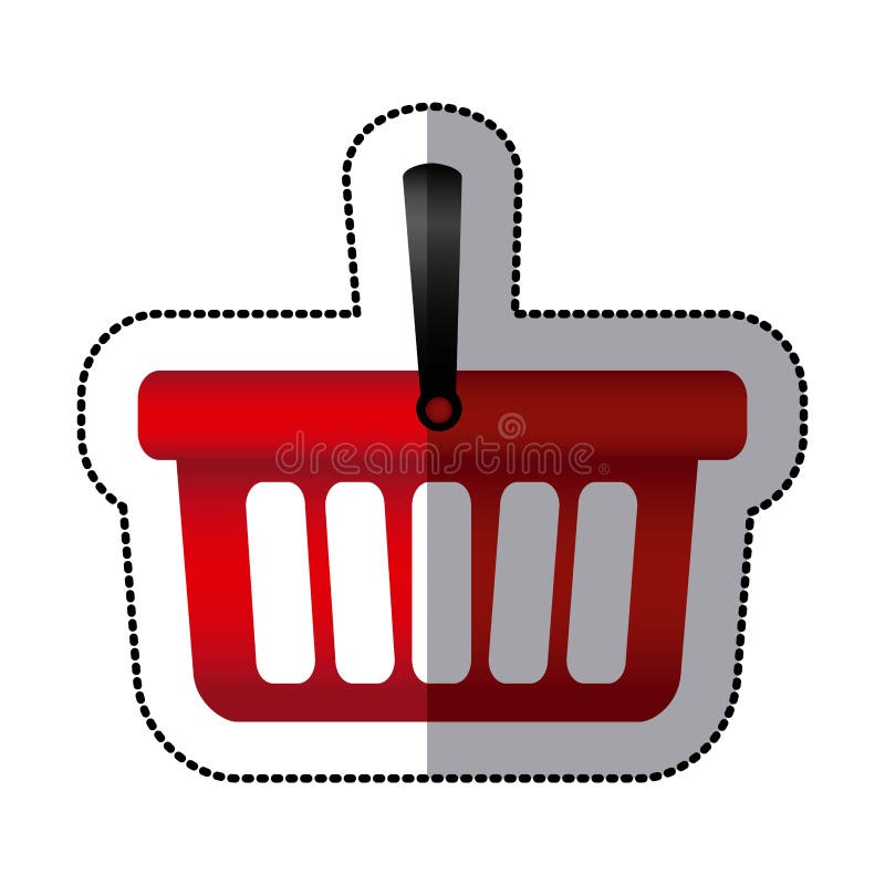 Red baskets icon image stock illustration. Illustration of icon - 86587993