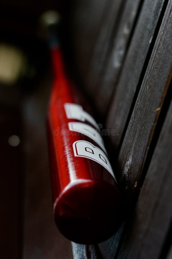 Red bat stock image. Image of wall, focus, whiteletters - 87525985