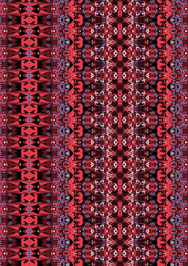 Red batik pattern culture stock illustration. Illustration of textile ...