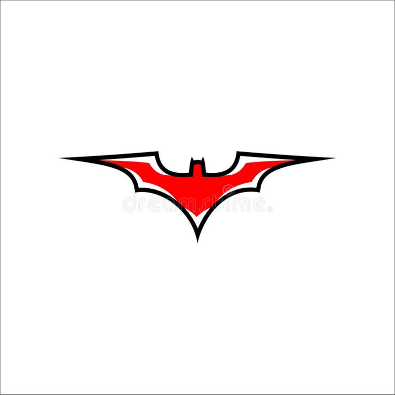 Red Batman logo stock vector. Illustration of comic - 324317879