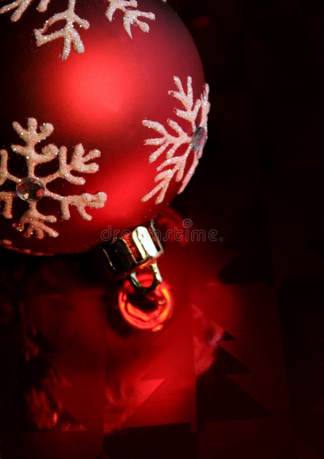 Red Bauble stock image. Image of glossy, advent, beaming - 1541579