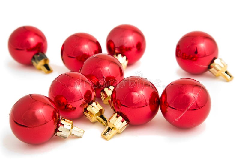 Red Baubles stock image. Image of holiday, celebration - 11813689