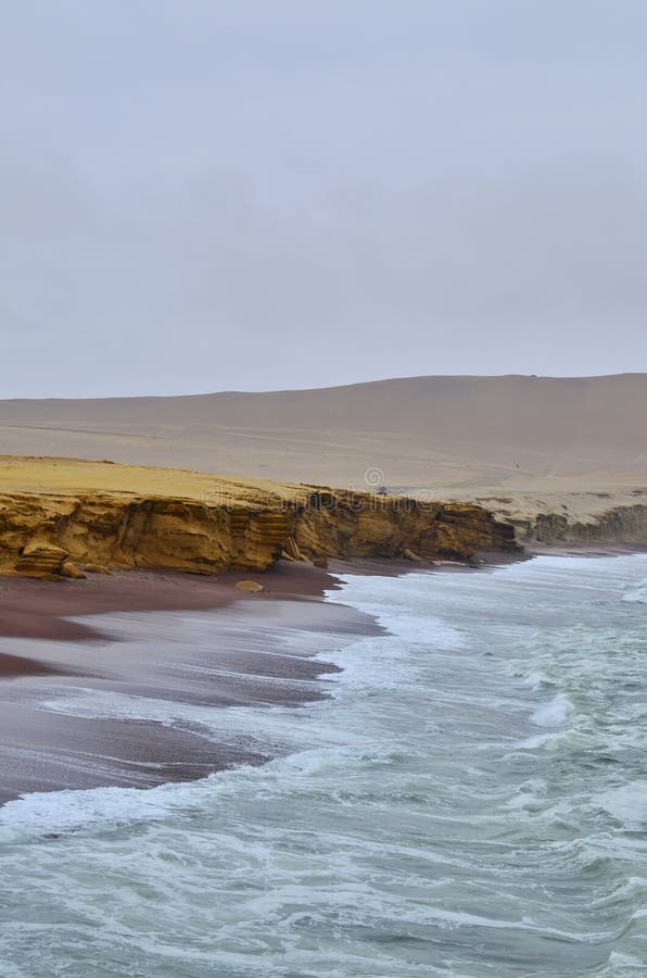 The red beach, Peru stock photo. Image of desert, peru - 103834492