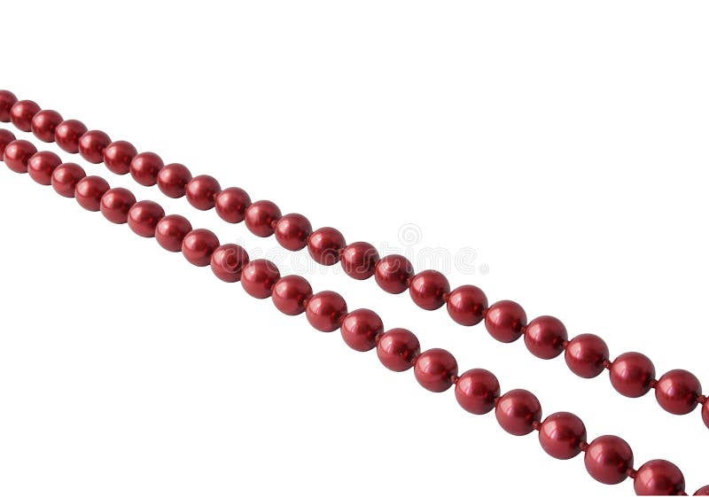 Red Beads stock image. Image of female, jewellery, isolated - 13380977