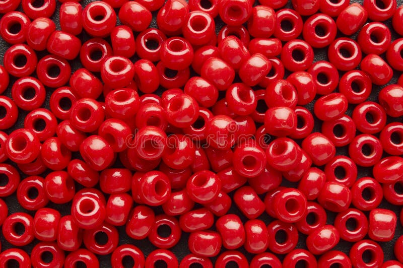 Red beads stock image. Image of beading, orange, crystal - 23864975
